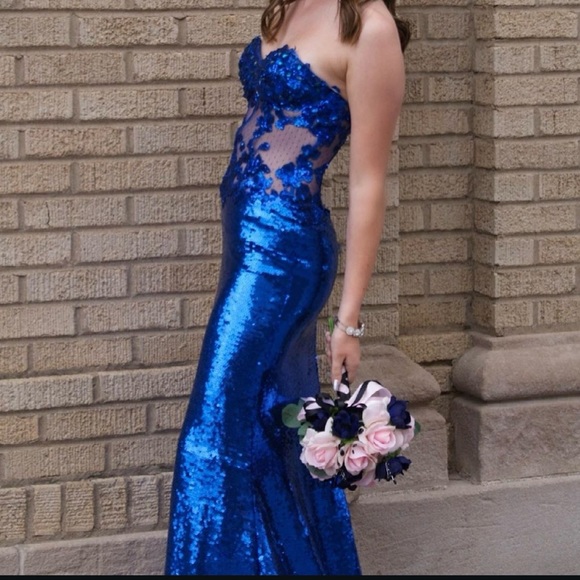 Night Moves Prom Collection | Dresses | New Moves Blue Prom Dress Size ...